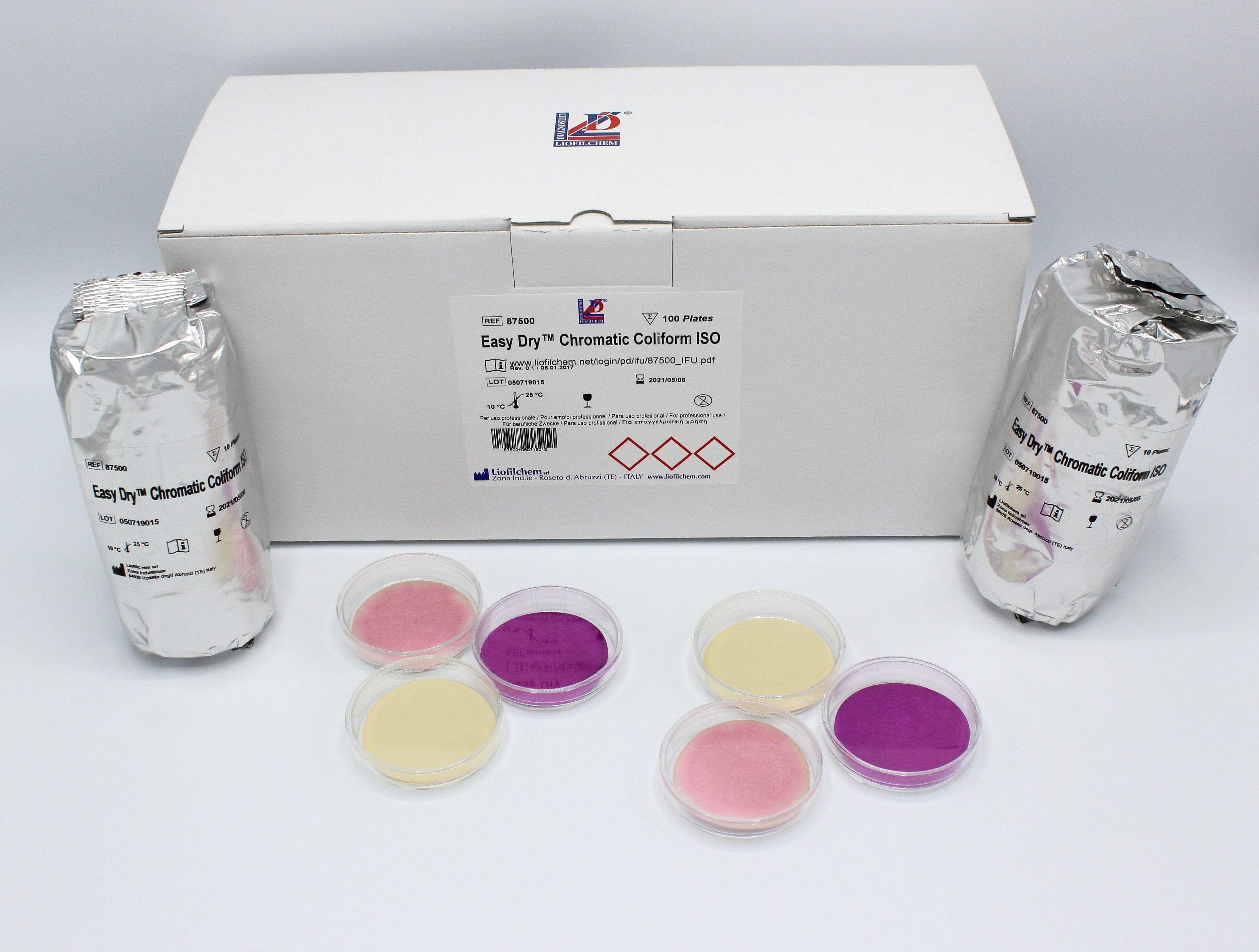 Easy Dry Chromatic Coliform ISO Chromogenic Agar | Liofilchem 60 mm...